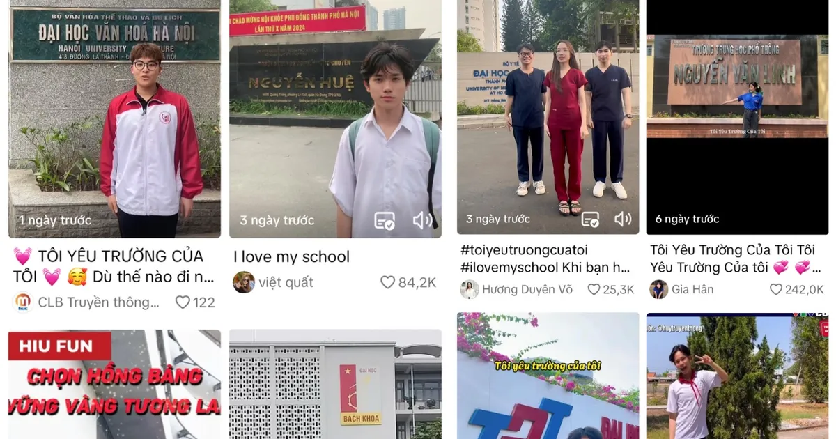 ‘Tôi yêu trường của tôi’ xâm chiếm các nền tảng mạng xã hội | Báo Pháp ...