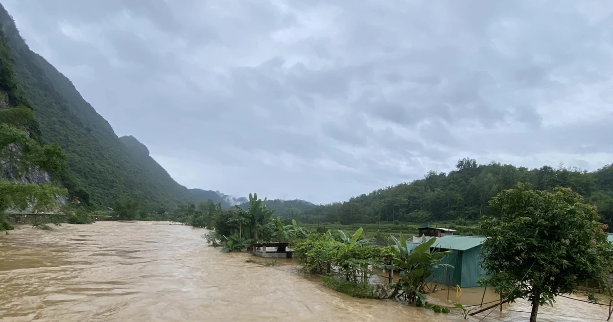 Lũ trên sông Gâm ở Cao Bằng lên cao | Báo Pháp Luật TP. Hồ Chí Minh
