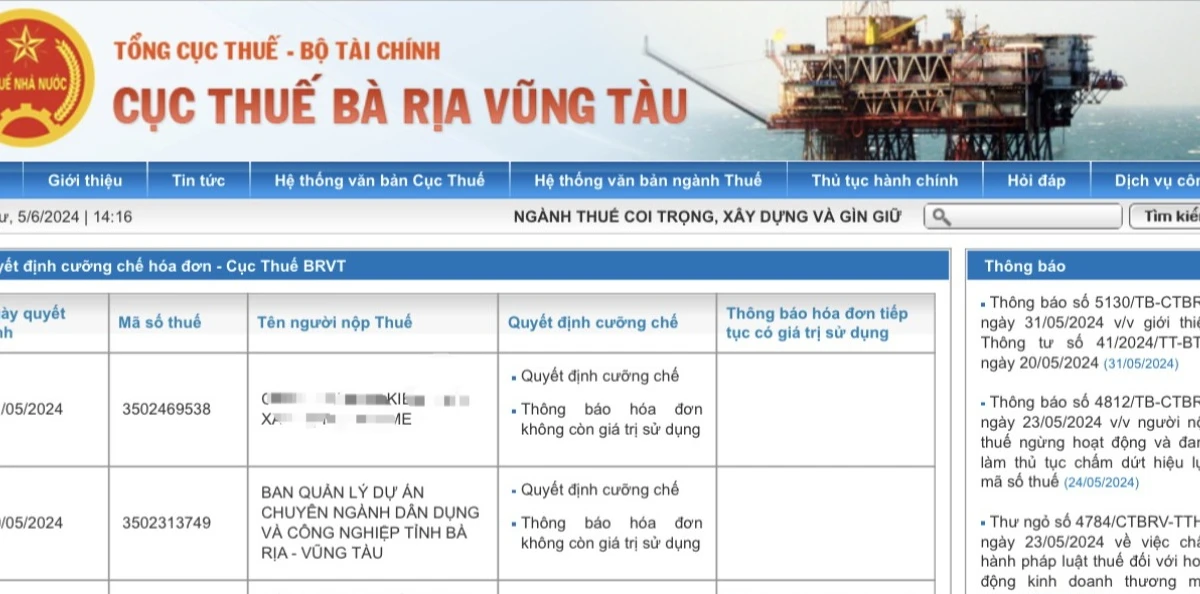 Giám đốc Ban QLDA nói gì về việc bị Cục Thuế Bà Rịa- Vũng Tàu cưỡng chế ...