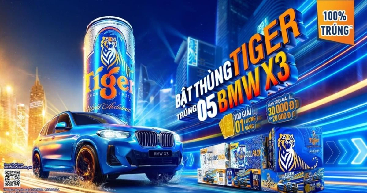 Tiger tiếp đà bứt phá cho người tiêu dùng với ‘Bật thùng Tiger, trúng 5 ...