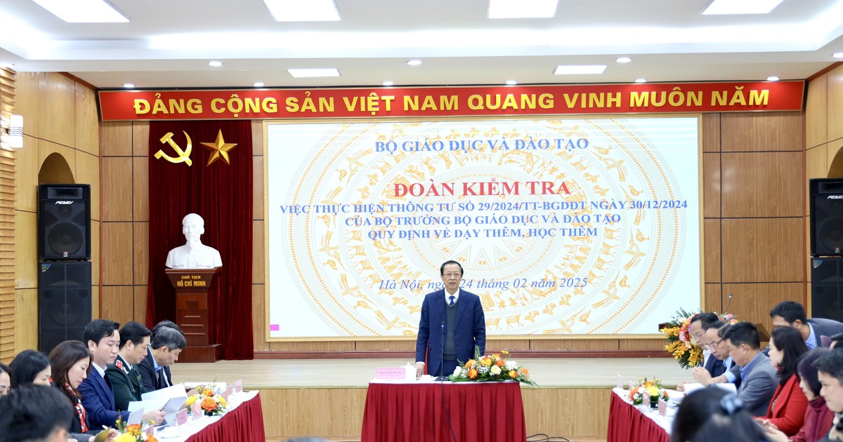 Bộ GD&ĐT kiểm tra việc dạy, học thêm tại Hà Nội | Báo Pháp Luật TP. Hồ ...