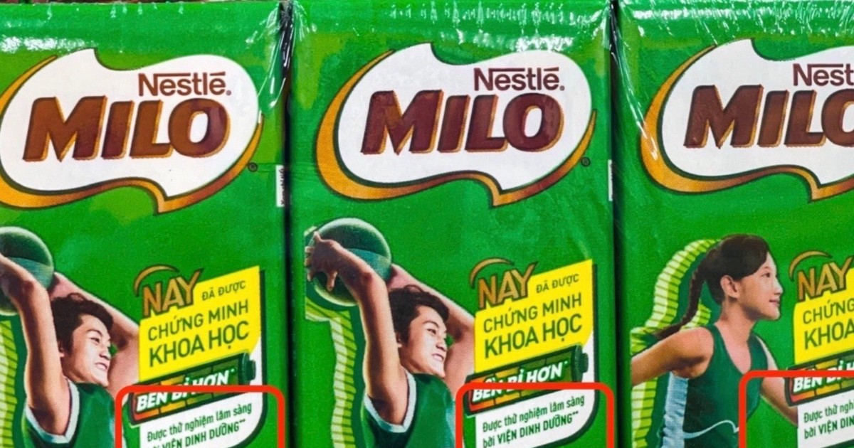 Cập nhật thông tin vụ bao bì sữa Milo có tên Viện Dinh dưỡng | Báo Pháp ...
