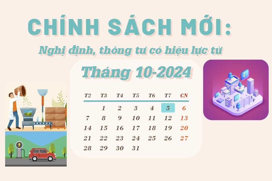 Chính sách mới: Nghị định, thông tư có hiệu lực từ tháng 10-2024 | Báo ...