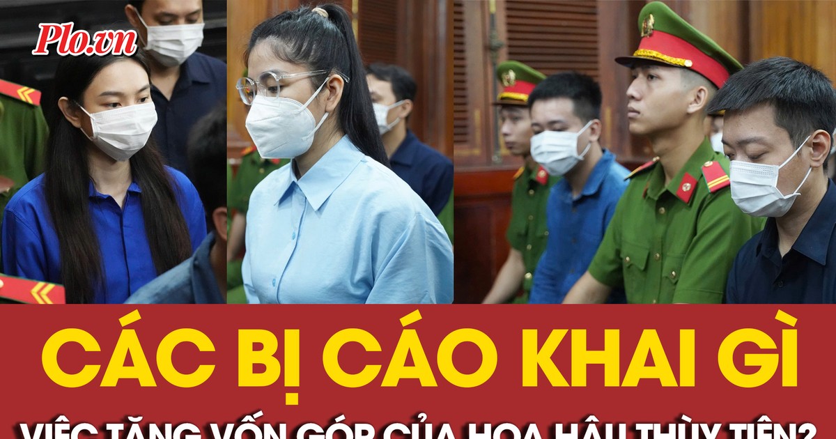 Xét xử hoa hậu Thùy Tiên: Các bị cáo khai gì về việc tăng vốn góp của Thùy Tiên? | Báo Pháp Luật ...
