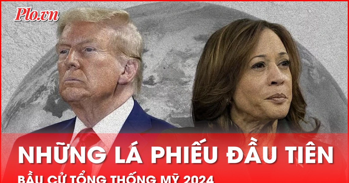 Cập nhật những lá phiếu đầu tiên bầu cử tổng thống Mỹ 2024: Ông Trump và bà Harris hòa nhau ...