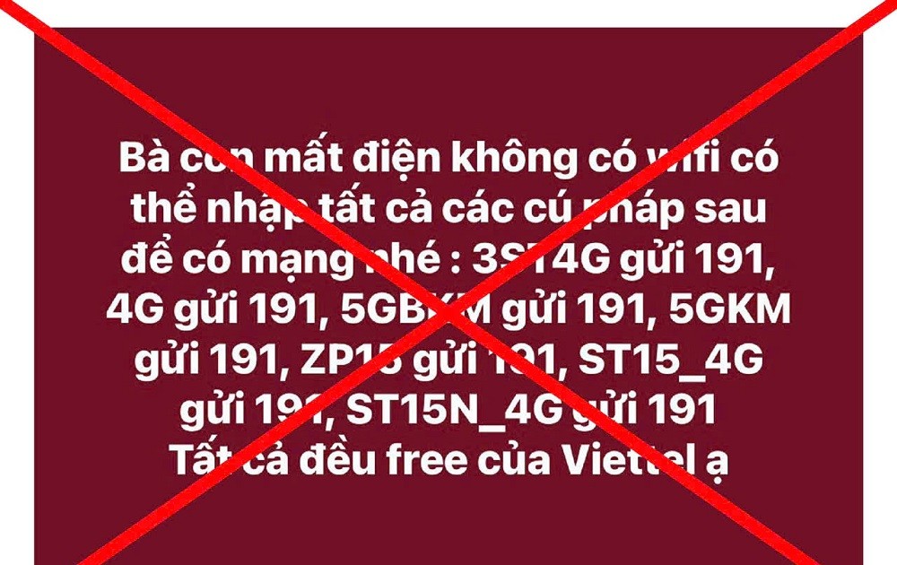 Bác thông tin 'bà con mất điện không có wifi nhập cú pháp là có mạng ...