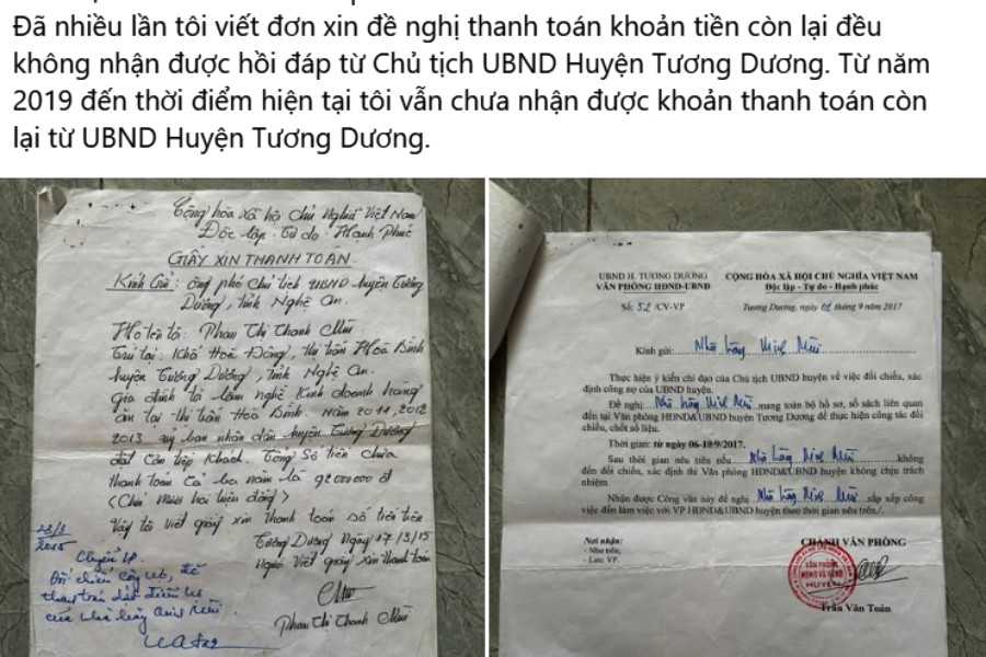 Vụ đòi nợ tiền cơm tiếp khách trên mạng: Huyện đã trả tiền cho dân ...