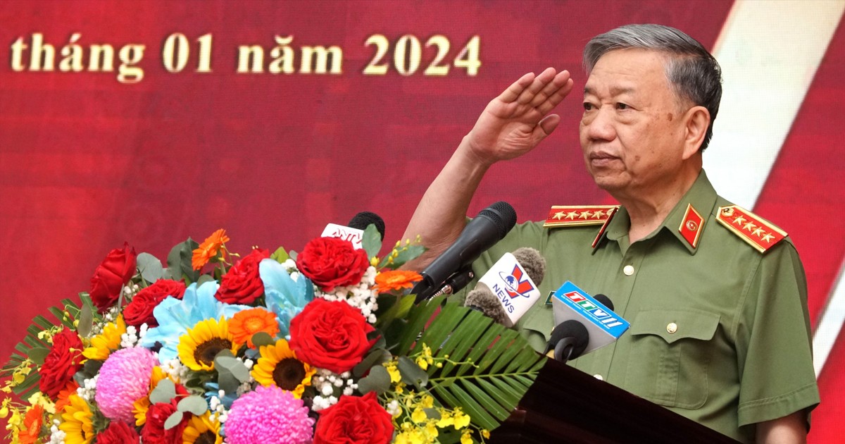 Bộ trưởng Tô Lâm dự Lễ khánh thành Trung tâm chỉ huy Công an tỉnh Tây ...