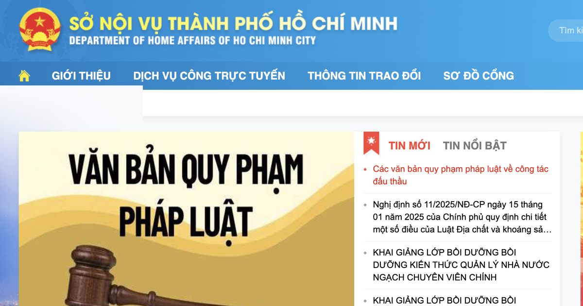 Thông tin quan trọng cần biết về Sở Nội vụ TP.HCM sau khi sắp xếp, hợp ...