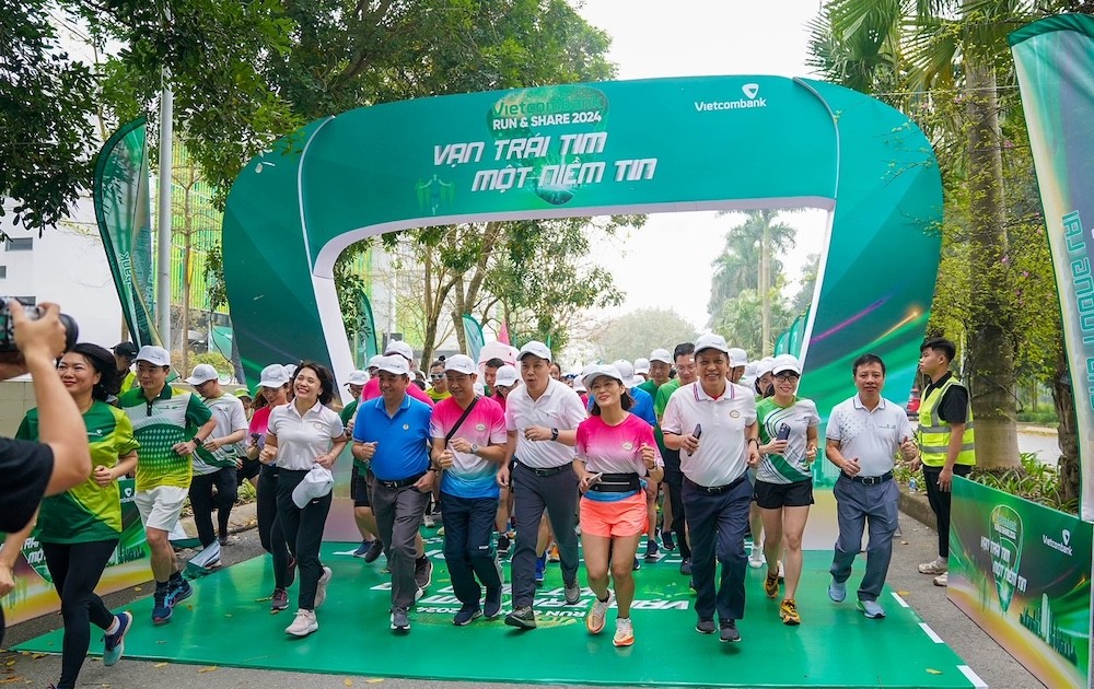 Giải chạy 'Vietcombank Run & Share 2024: Vạn trái tim - Một niềm tin ...