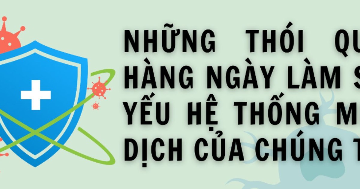 Những thói quen hàng ngày làm suy yếu hệ thống miễn dịch của chúng ta ...
