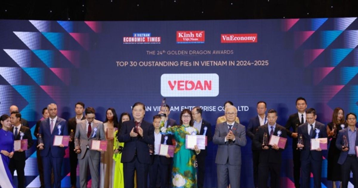 Vedan Việt Nam đón nhận Giải thưởng Rồng Vàng 2025 | Báo Pháp Luật TP. Hồ Chí Minh
