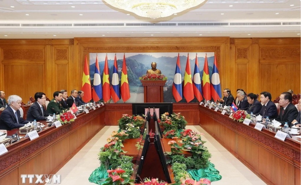 Ưu tiên cao nhất cho việc củng cố và tăng cường quan hệ Việt Nam - Lào | Báo Pháp Luật TP. Hồ ...
