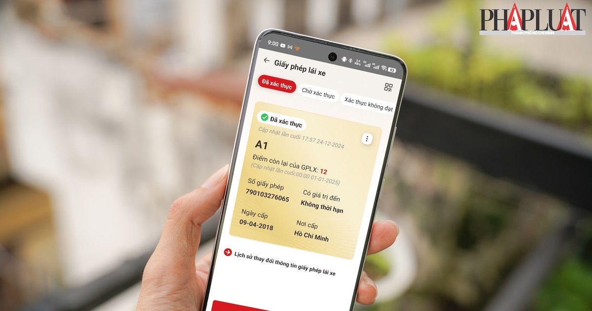 Điểm GPLX trên ứng dụng VNeID có được phục hồi sau khi bị trừ không? | Chuyên mục CNTT báo Pháp ...