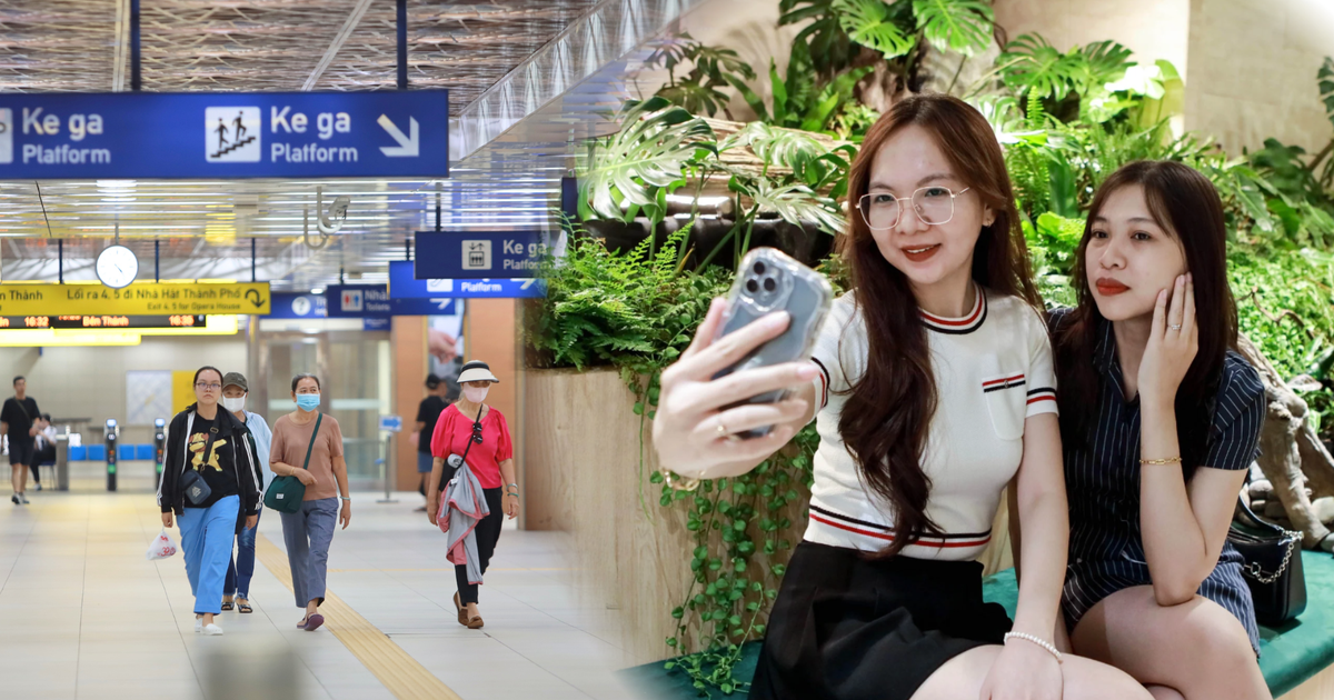 Check-in quán cà phê dưới lòng đất: Trải nghiệm mới tại ga metro Nhà ...