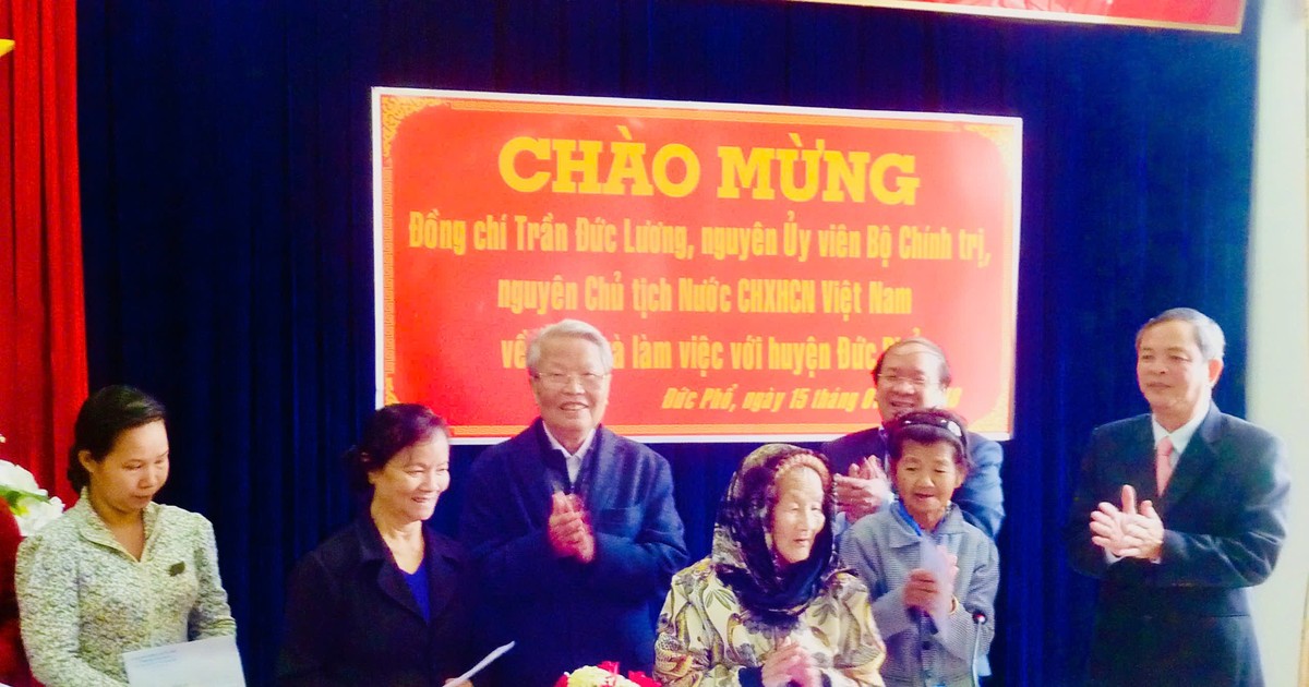 Nhớ mãi lời dặn của Nguyên Chủ tịch nước Trần Đức Lương | Báo Pháp Luật TP. Hồ Chí Minh