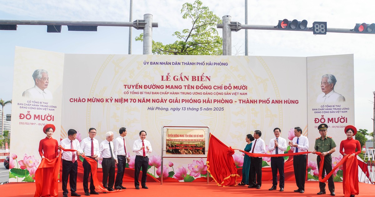 Tên cố Tổng Bí thư Đỗ Mười được đặt cho 1 trong những con đường rộng ...