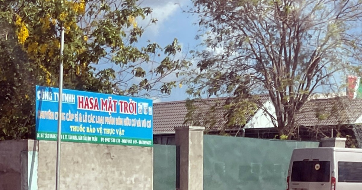 Công ty Hasa Mặt Trời chưa đưa phân thử nghiệm buôn bán ra thị trường ...