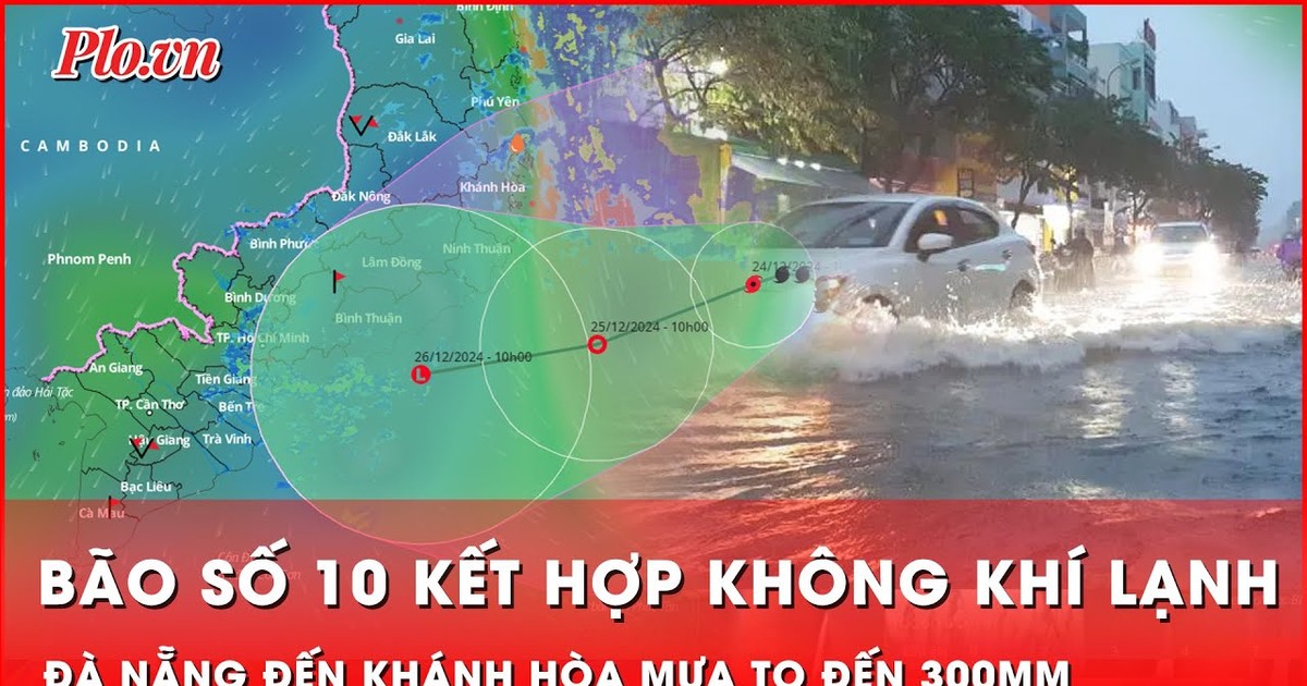 Bão số 10 suy yếu kết hợp không khí lạnh, Đà Nẵng đến Khánh Hòa gió ...