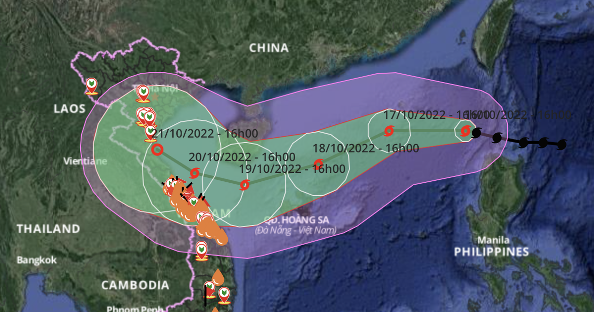 Bão Nesat vào biển Đông và còn mạnh thêm, có thể lên cấp 13, giật cấp ...