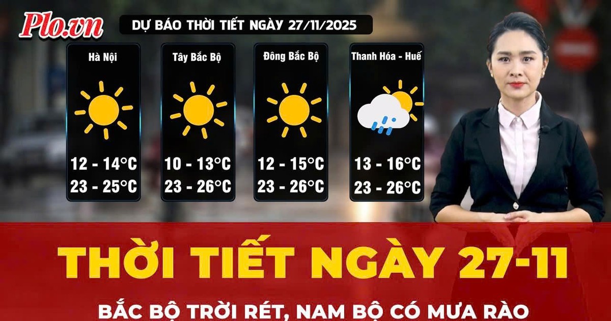 Thời tiết ngày 27-11: Bắc Bộ trời rét, Nam Bộ mưa rào | Báo Pháp Luật ...