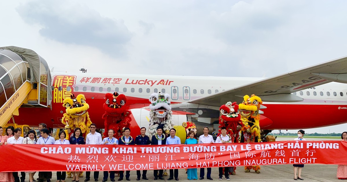 Khai trương đường bay Hải Phòng - Lệ Giang, Trung Quốc | Báo Pháp Luật ...