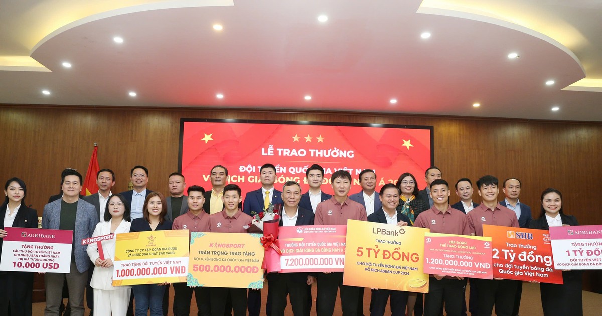 Cập nhật số tiền thưởng khổng lồ của đội tuyển Việt Nam | Báo Pháp Luật ...