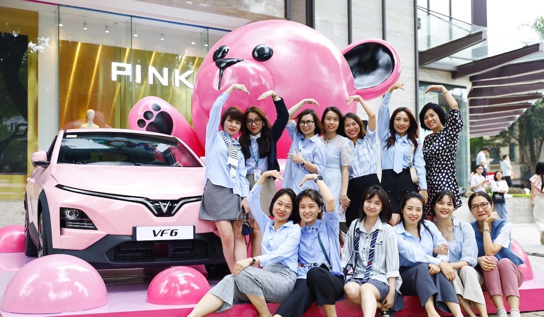 Chiếc VF 6 màu pink 'gây sốt' ngày của chị em có gì hấp dẫn? | Báo Pháp ...