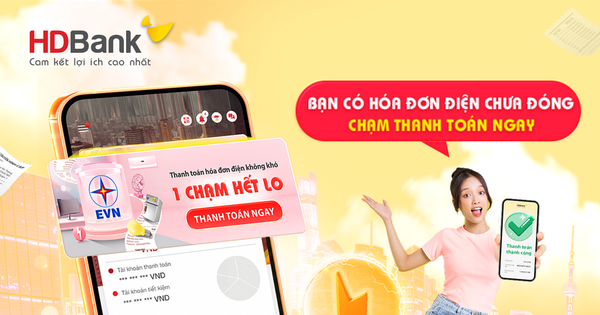 Tính năng ‘1 chạm’ nâng cấp độ cho App HDBank
